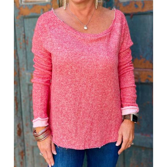 Jaded Gypsy | Tops | New Jaded Gypsy Living In Pink Sweatshirt In Pink ...